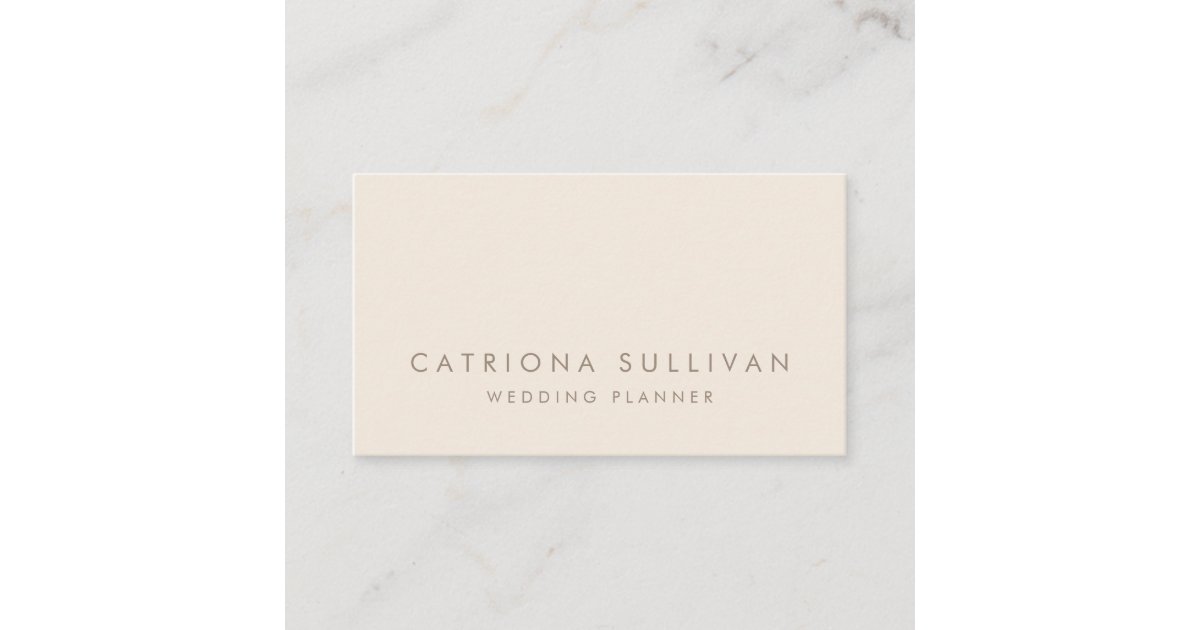 Modern Elegance Ivory Business Card | Zazzle