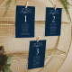 Modern Elegance Navy Table Number Seating Chart | Zazzle