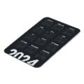 Modern Elegant 2024 Calendar Black And White Magnet | Zazzle