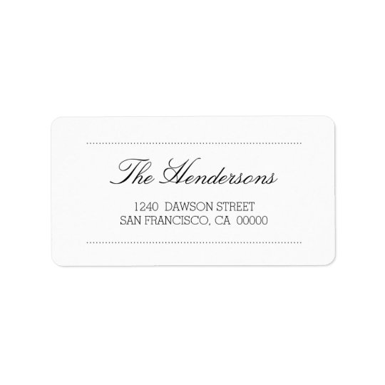 Modern Elegant and Minimalist Label | Zazzle.com