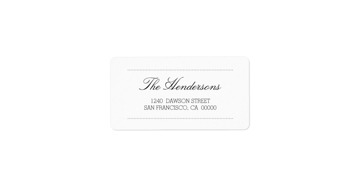 Modern Elegant and Minimalist Label | Zazzle
