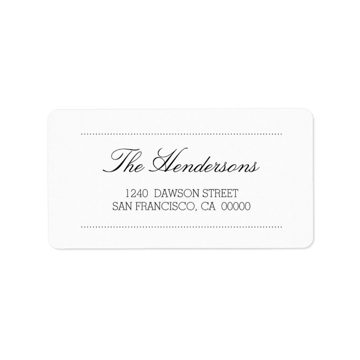 Modern Elegant and Minimalist Label | Zazzle