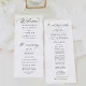 Modern Elegant Black Calligraphy Wedding Program | Zazzle