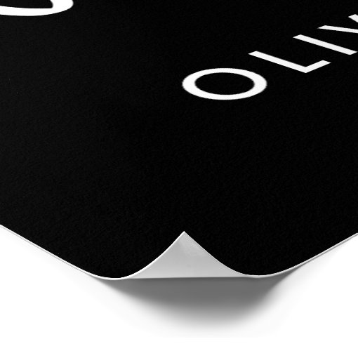 Modern Elegant Black White Wedding Welcome Sign | Zazzle