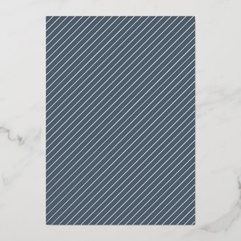 Modern Elegant Blue Script Baby Shower Gold Foil Invitation | Zazzle