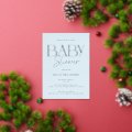 Modern Elegant Blue Script Baby Shower Gold Foil Invitation | Zazzle