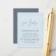 Modern Elegant Blue Script Books for Baby Enclosure Card | Zazzle
