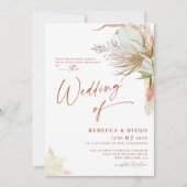 Modern Elegant Boho Rustic Wedding Invitation | Zazzle