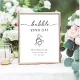 Modern Elegant Bubble Send Off Script Pedestal Sign | Zazzle