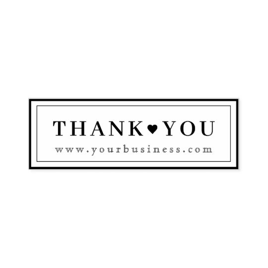 Modern Elegant Business Thank You Self-inking Stamp | Zazzle.com
