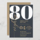Modern Elegant Calligraphy EIGHTY 80th Birthday I Invitation | Zazzle