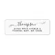 Modern Elegant Calligraphy Script Last Name Label | Zazzle