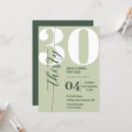 Modern Elegant Calligraphy Thirty 30th Birthday Invitation | Zazzle