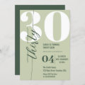 Modern Elegant Calligraphy Thirty 30th Birthday Invitation | Zazzle
