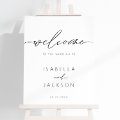 Modern Elegant Calligraphy Welcome Sign | Zazzle