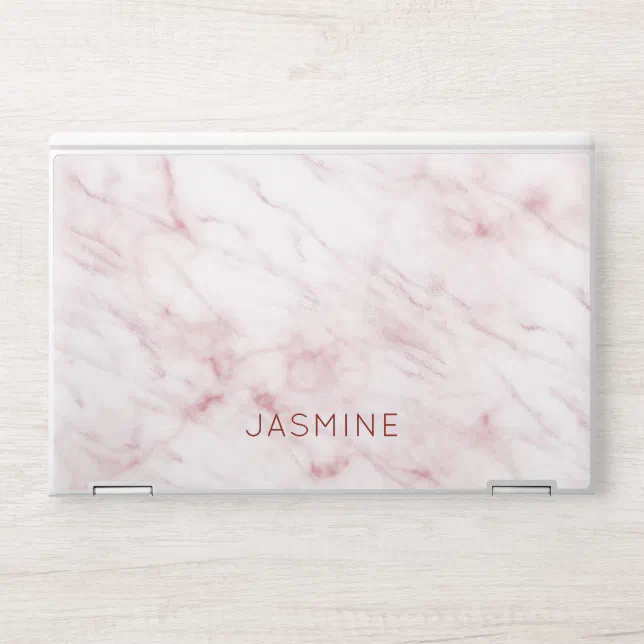 Modern Elegant Chic Blush Pink Marble HP Laptop Skin | Zazzle