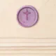 Modern Elegant Christian Cross Initials Wax Seal Sticker | Zazzle