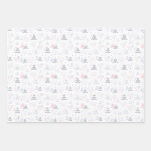 Modern Elegant Christmas Holiday Pattern Wrapping Paper Sheets | Zazzle