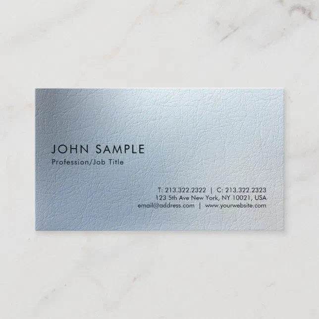 Modern Elegant Colors Minimalist Sleek Stylish Business Card | Zazzle