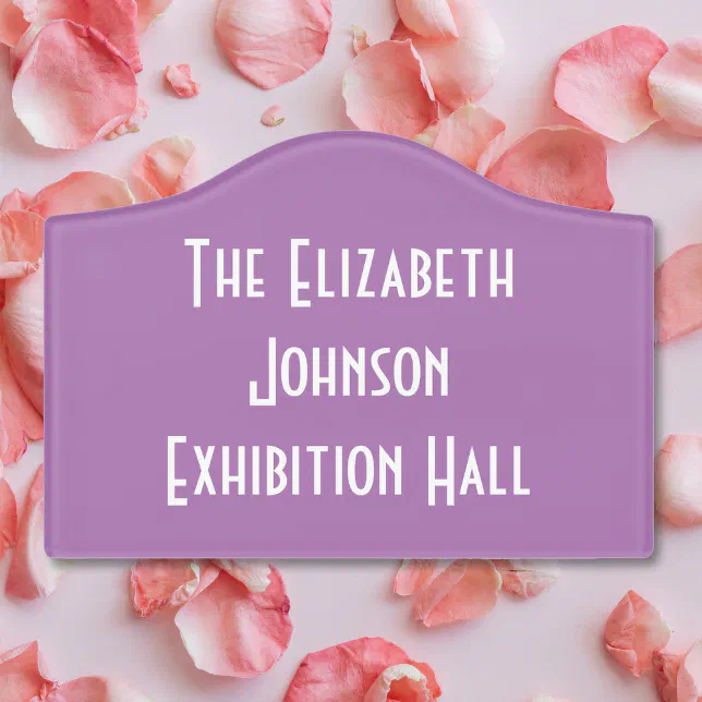Modern Elegant Conference Exhibition Hall Room Door Sign | Zazzle