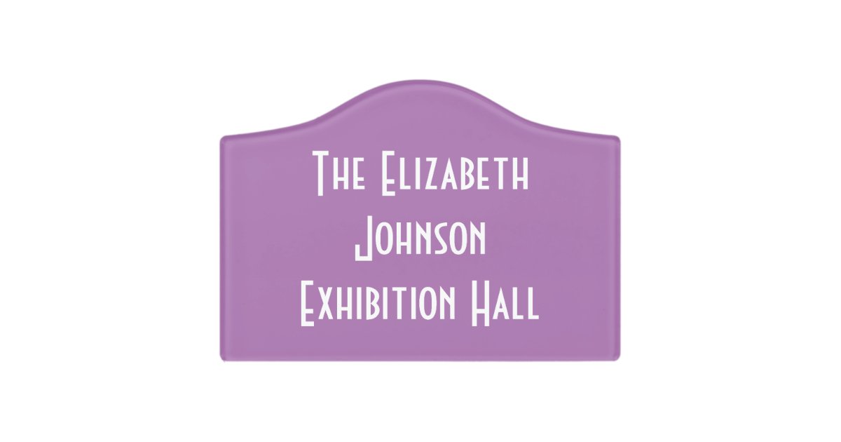 Modern Elegant Conference Exhibition Hall Room Door Sign | Zazzle
