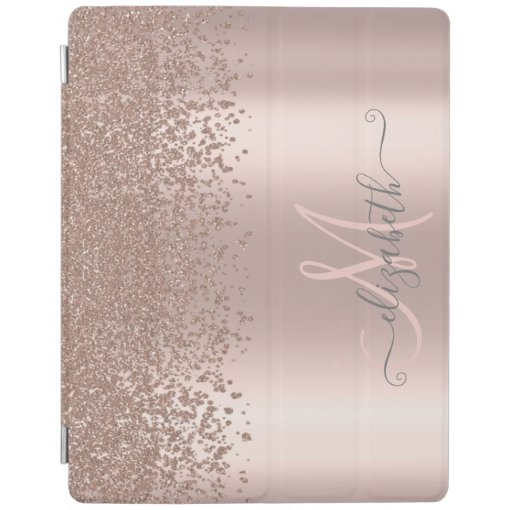 Modern Elegant Diamonds Rose Gold iPad Smart Cover | Zazzle