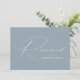 Modern Elegant Dusty Blue Wedding Reserved Sign | Zazzle