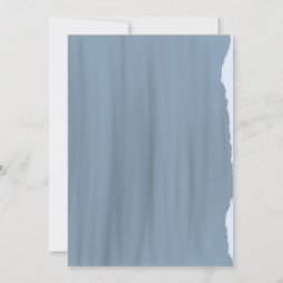 Modern Elegant Dusty Slate Blue Wedding Invitation | Zazzle