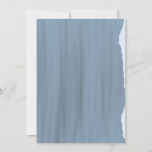 Modern Elegant Dusty Slate Blue Wedding Invitation | Zazzle