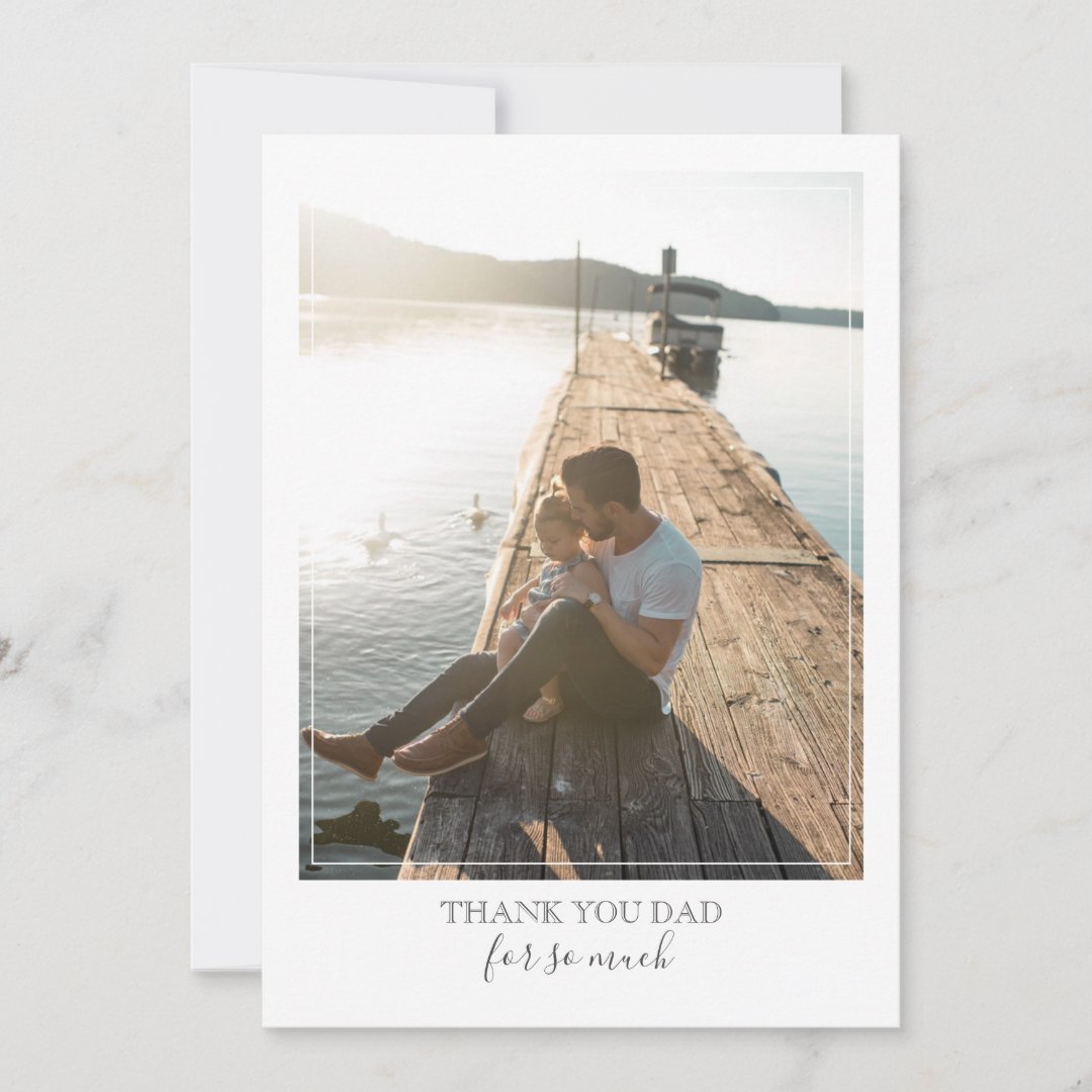 Modern Elegant Father's Day Card | Zazzle