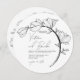 Modern Elegant Floral Circle Branch Wedding Invitation | Zazzle