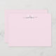 Modern Elegant Girly Script Monogram Blush Pink Note Card | Zazzle