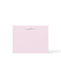 Modern Elegant Girly Script Monogram Blush Pink Note Card | Zazzle