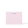 Modern Elegant Girly Script Monogram Blush Pink Note Card | Zazzle