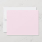Modern Elegant Girly Script Monogram Blush Pink Note Card | Zazzle