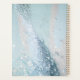 Modern, elegant, glitter, blue-silver planner | Zazzle