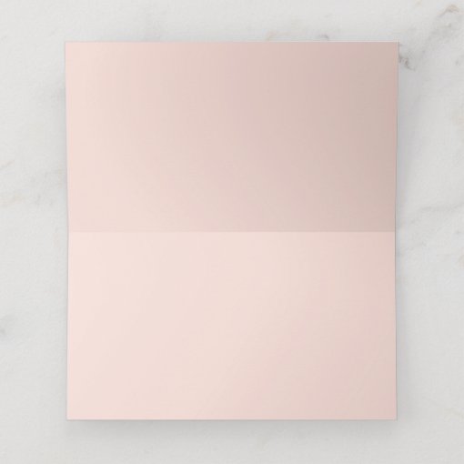 Modern Elegant Gold Blush Pink Floral Wedding Place Card | Zazzle