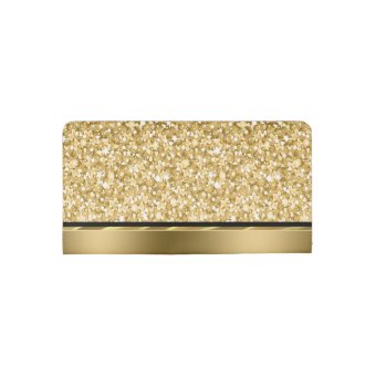 Modern Elegant Gold Glitter Checkbook Cover | Zazzle