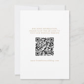Modern Elegant Gold QR Code Save The Date | Zazzle