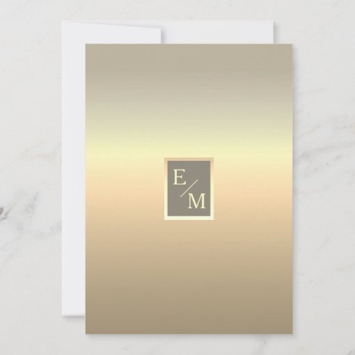 Modern Elegant Gold Wedding Invitation | Zazzle