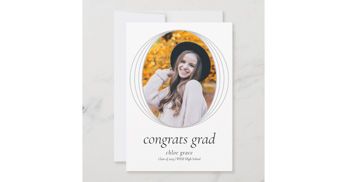 Modern Elegant Graduation Announcement | Zazzle
