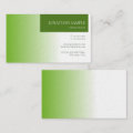 Modern Elegant Green Nature Environment Luxury Business Card | Zazzle