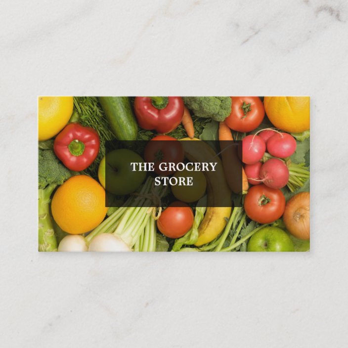 Modern Elegant Grocery Business Card | Zazzle.com