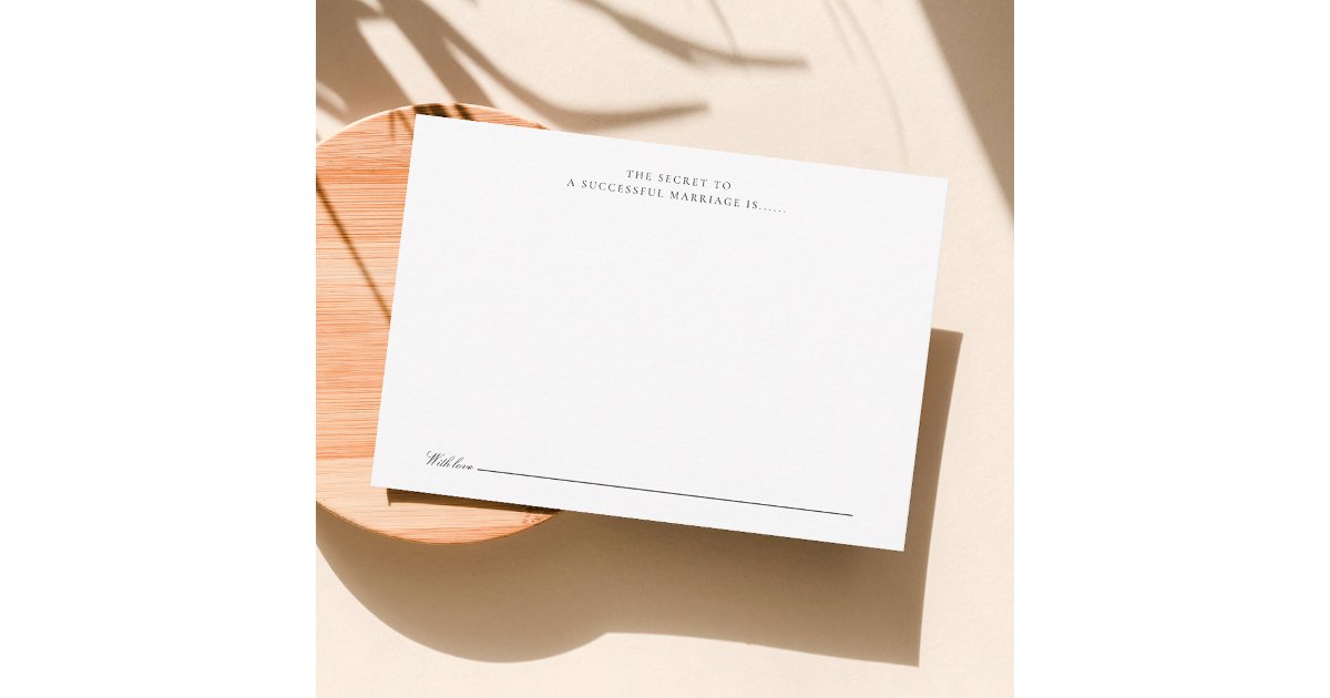 Modern Elegant Guest Book Note Card | Zazzle