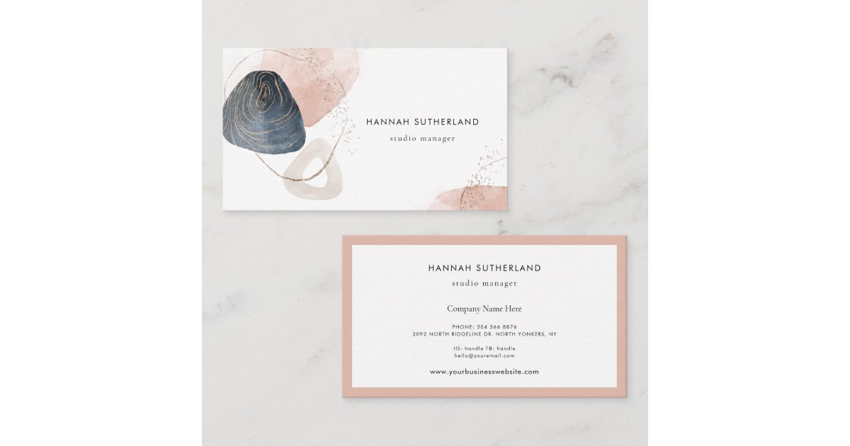 Modern Elegant Handmade Business Card | Zazzle
