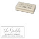 Modern Elegant Handwritten Return Address Rubber Stamp | Zazzle