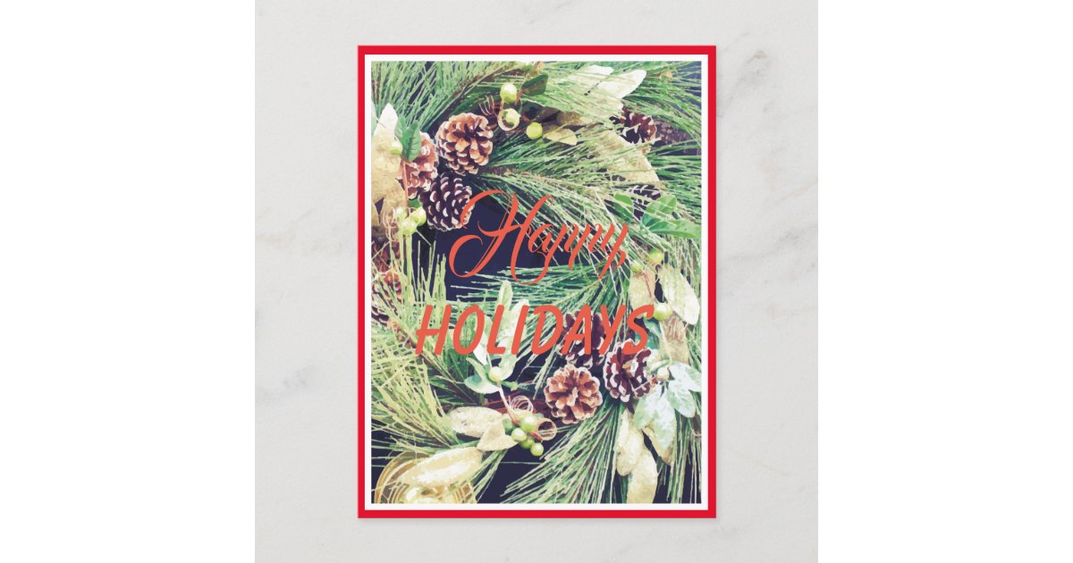 Modern Elegant Holiday greeting card | Zazzle