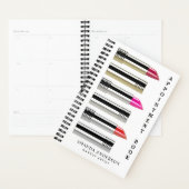 Modern Elegant Lipstick Makeup Artist Planner | Zazzle