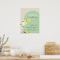 Modern Elegant Margs and Matrimony Bridal Shower Poster | Zazzle