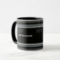 modern / elegant masculine personalized mug | Zazzle